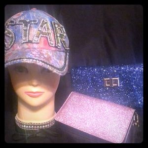 Accessories | Rhinestone Sequence Denim Star Fashion Cap | Poshmark